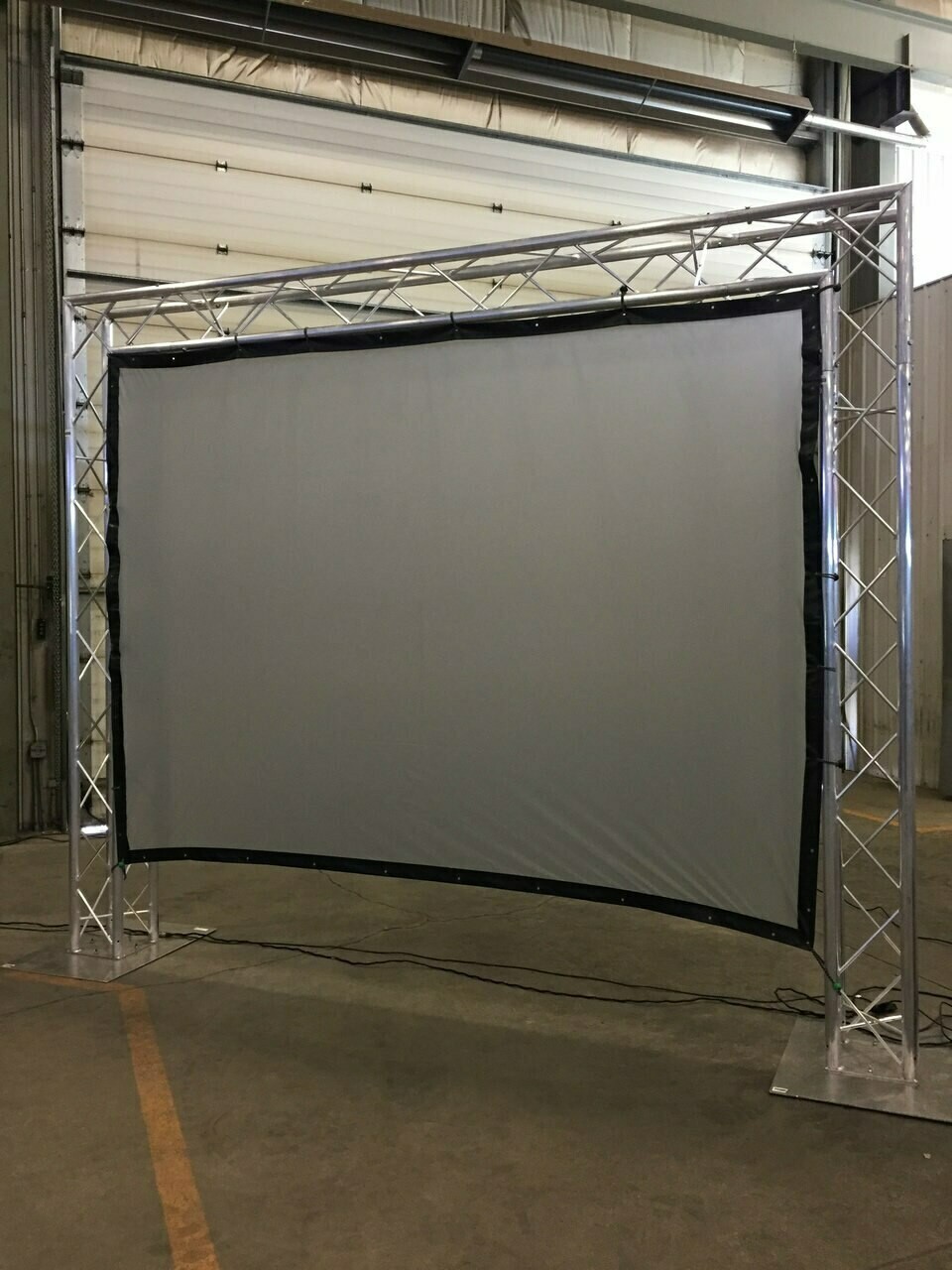 Screen – 12′ x 7′ Rear Projection with 10′ x 14′ Truss Goal Post