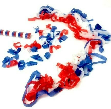 Streamers - Red/White/Blue - 32" Tube - Starlite Sales and Rentals