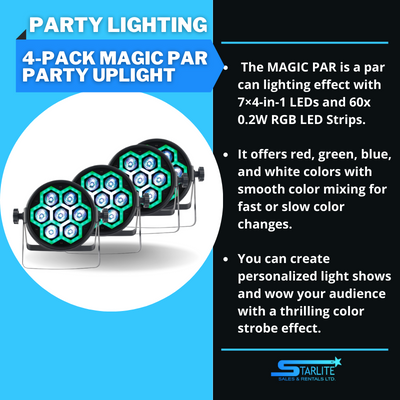4 PACK Magic Par Party - Starlite Sales and Rentals