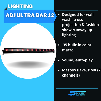 ADJ Ultra Bar 12 - Starlite Sales and Rentals