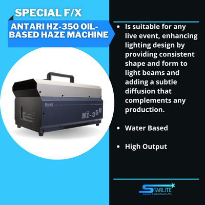 Antari HZ-350 Oil-Based Haze Machine - Starlite Sales and Rentals