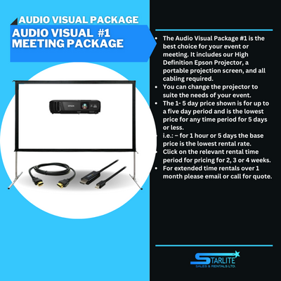 Audio Visual Package #1 - Meeting Package - Starlite Sales and Rentals