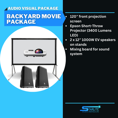 Backyard Movie Package - Starlite Sales and Rentals