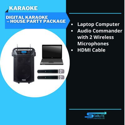 Karaoke - House Party Package - Starlite Sales and Rentals