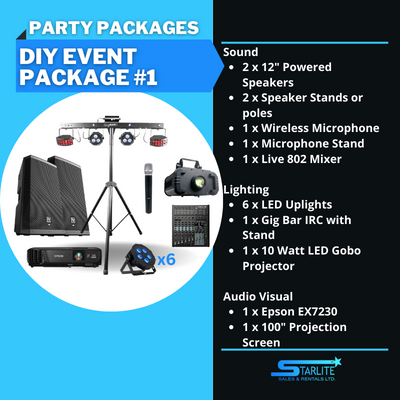 DIY Event Package #1 - Starlite Sales and Rentals