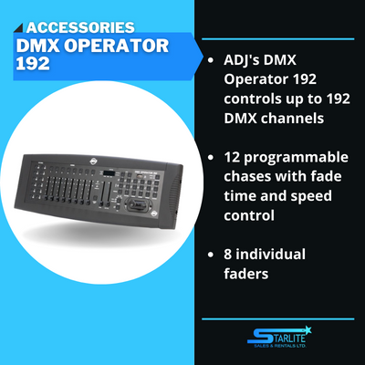 ADJ DMX Controller 192 Channel - Starlite Sales and Rentals