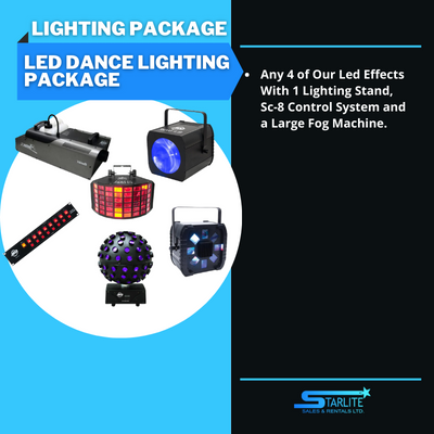 LED Dance Lighting Package - Starlite Sales and Rentals