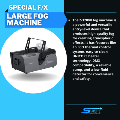 Large Fog Machine - Starlite Sales and Rentals
