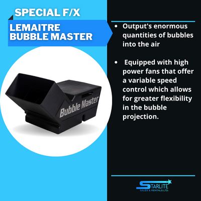 LeMaitre Bubble Master - Starlite Sales and Rentals
