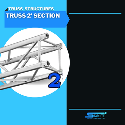 Truss 2' Section - Starlite Sales and Rentals