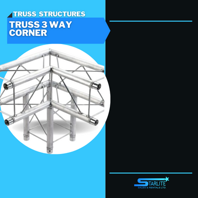 Truss 3 Way Corner - Starlite Sales and Rentals