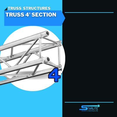 Truss 4' Section - Starlite Sales and Rentals