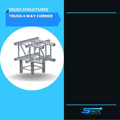 Truss 4 Way Corner - Starlite Sales and Rentals