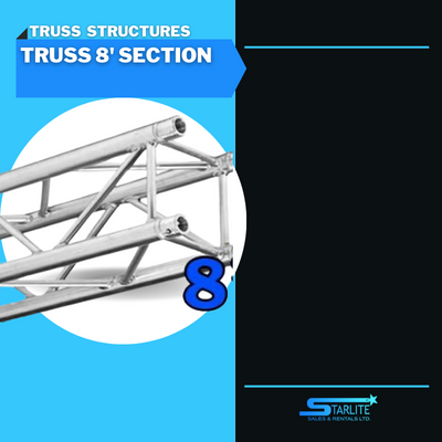 Truss 8' Section - Starlite Sales and Rentals