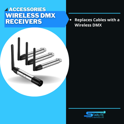 Wireless DMX Receivers - Starlite Sales and Rentals