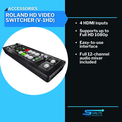 ROLAND HD Video Switcher (V-1HD) - Starlite Sales and Rentals