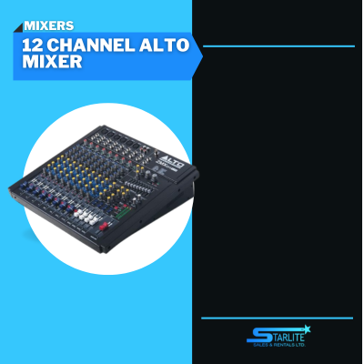 Alto 12 Channel Mixer - Starlite Sales and Rentals