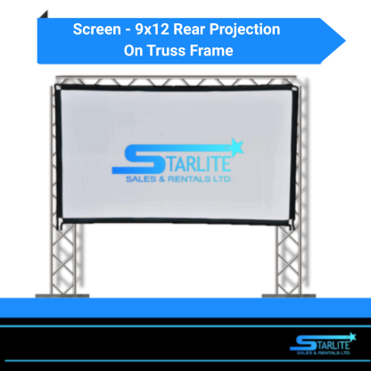 Screen - 9x12 Rear Projection On Truss Frame - Starlite Sales and Rentals